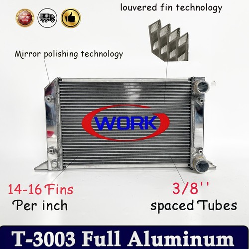 2 Row Aluminum Radiator For VW Scirocco Pro Stock Style Drag Racing Use ...