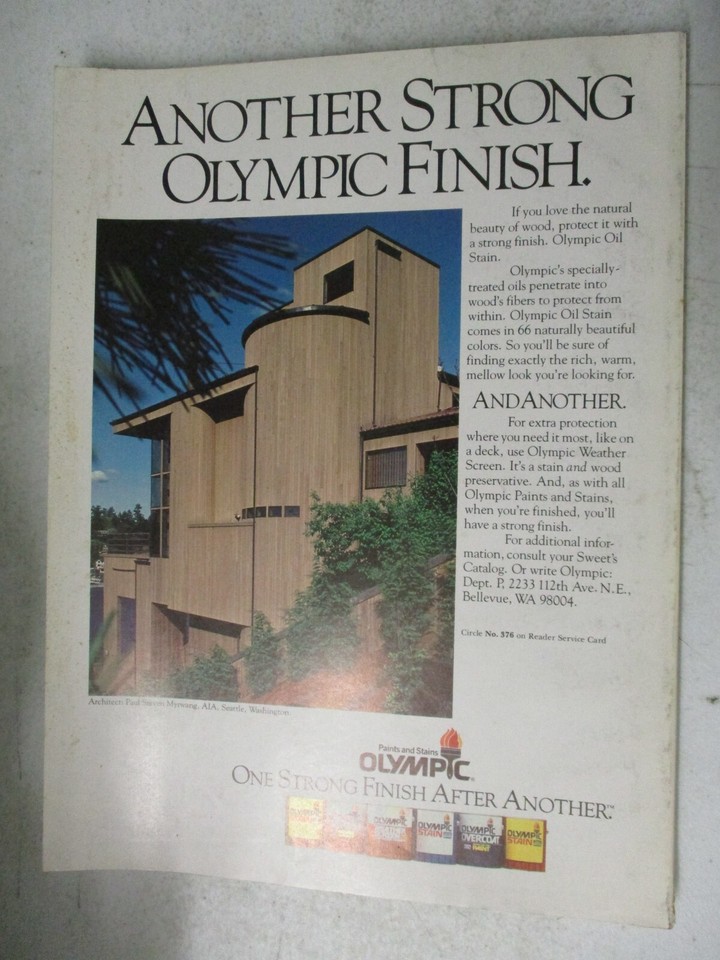 PROGRESSIVE ARCHITECTURE MAGAZINE JAN 1983 VENICE INTERIOR ARTS CENTER ...