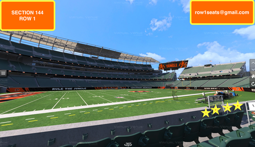 DEPOSIT on 4 Baltimore Ravens at Cincinnati Bengals tickets sec 144 row ...