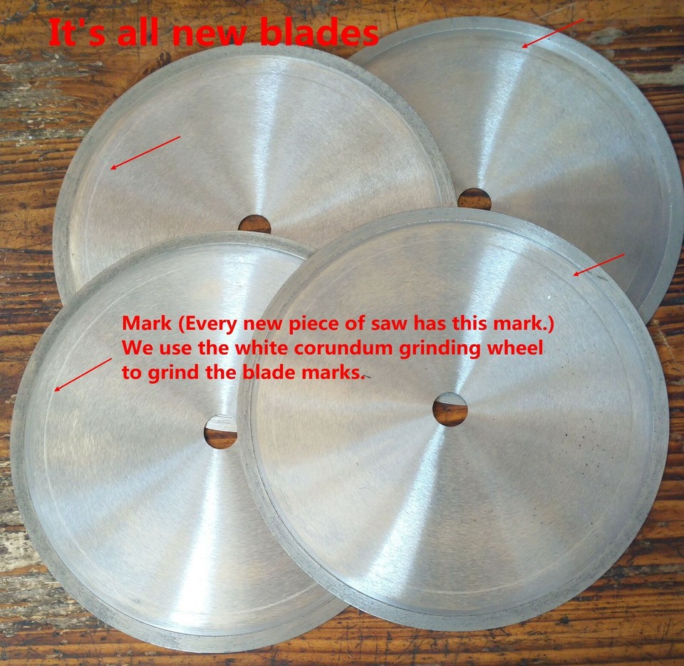 10" inch SINTERED Diamond Lapidary Saw Blade Cutting Gemstone Trim ...