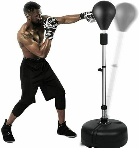 Boxing Speed Ball Punching Bag Standbox Tumbler Adjustable Height ...