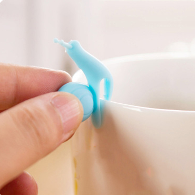 5/10/20x Cute Snail Shape Silicone Tea Bag Holder Cup Mug Candy Colors ...
