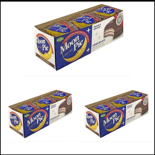 Lot Of 27 Moon Pies Bulk Double Decker | Chocolate 9 Count Per Box ...