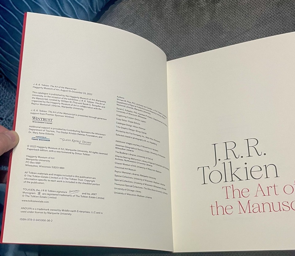 “J.R.R. Tolkien: The Art of the Manuscript” Catalog – Softcover 2022 | eBay