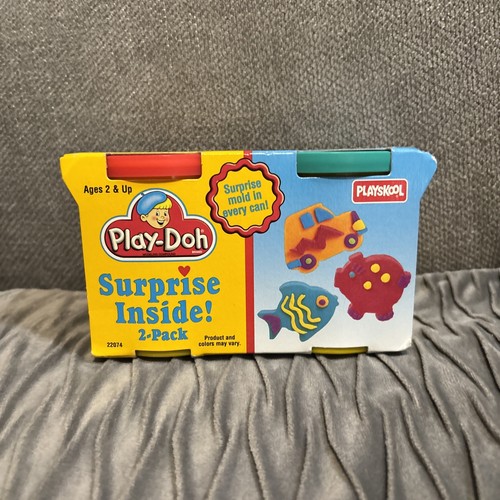 1995 Play-Doh 2-Pack Dough Surprise Mold in Every Can Red Green New in ...