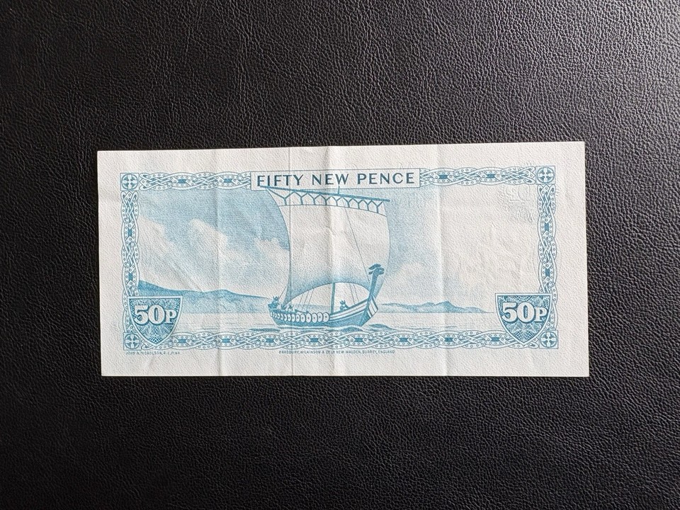 Isle Of Man 50p Fifty New Pence 1972 Small Size Issue Queen Elizabeth ...