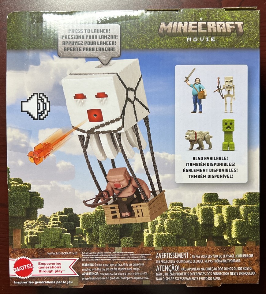 🔥BRAND NEW Minecraft The Movie Toy Figures Blast Attack Ghast Great Hog ...
