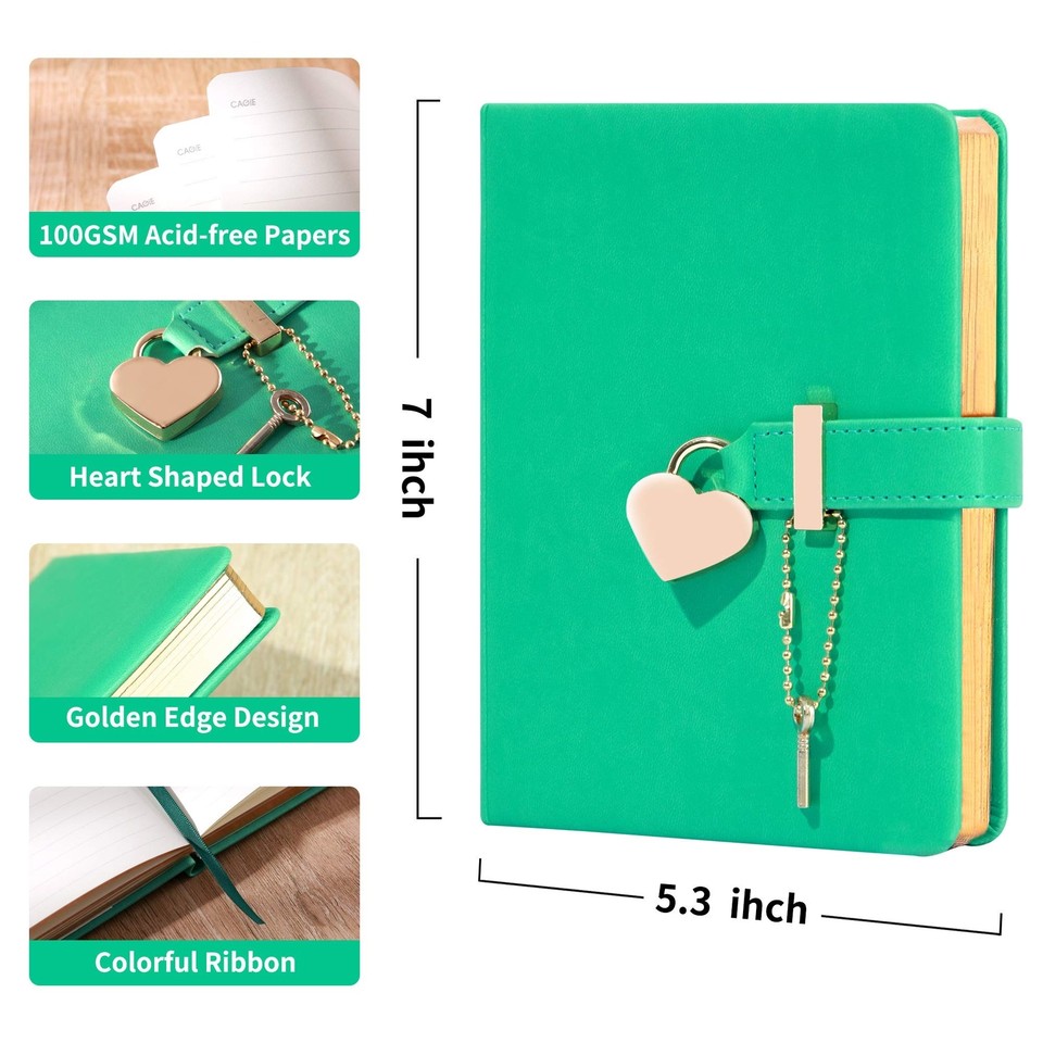 CAGIE Diary with Lock for Girls, Kids Journal with Lock Personal ...