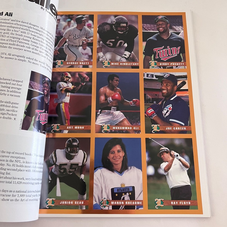 1990s Legends Sports Memorabilia Magazine Lot Baseball Football Uncut ...