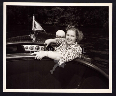 KATE SMITH Original Press Photo 1940s Contralto Singer Candid in a ...