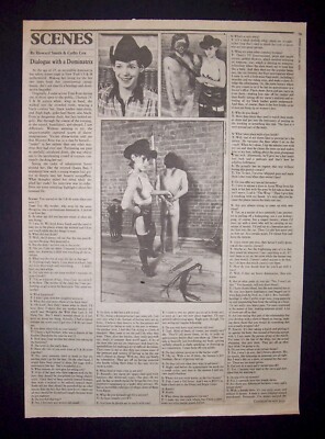 Toni Rose NYC Cowgirl Dominatrix 1979 In-depth S&M Scene Interview ...