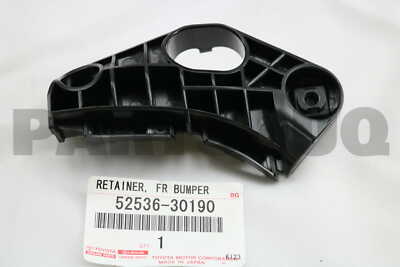 5253630190 Genuine Toyota RETAINER, FRONT BUMPER SIDE, LH 52536-30190 ...