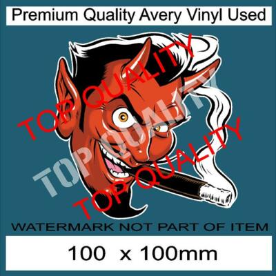 HOT ROD DEVIL Decal Sticker Man Cave Rat Rod Hot Rod Vintage Garage ...
