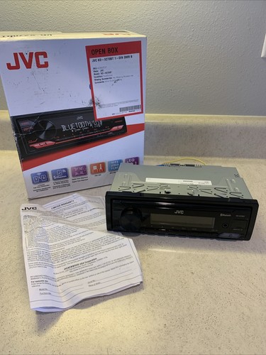 JVC KDX270BT Bluetooth Car Stereo - AM/FM Radio, MP3 Player - Black/Red ...