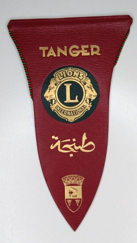 Vintage Lions Club International Flag Banner Tanger Tangier Morocco | eBay