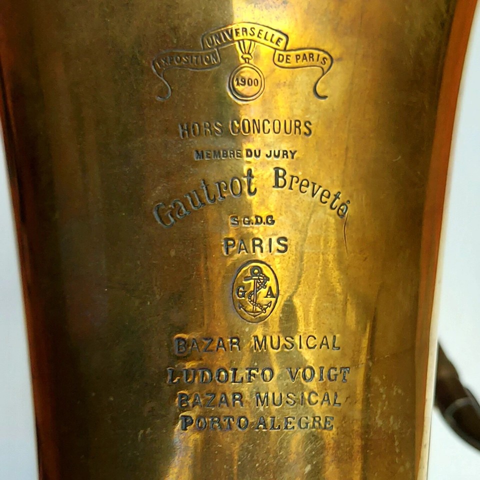 Antique GAUTROT BREVETE Helicon - Rare, French Wind Instrument from ...