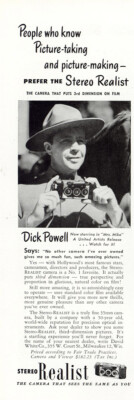 1949 Stereo Realist: Dick Powell Vintage Print Ad | eBay