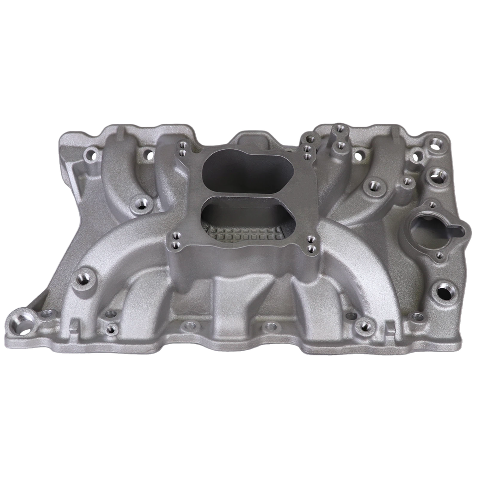 Dual plane intake Manifold 7111 For Oldsmobile 64-85 307 330 350 403 V8 ...