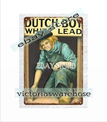 DUTCH BOY LEAD PAINT metal tin sign cool garage mancave | eBay