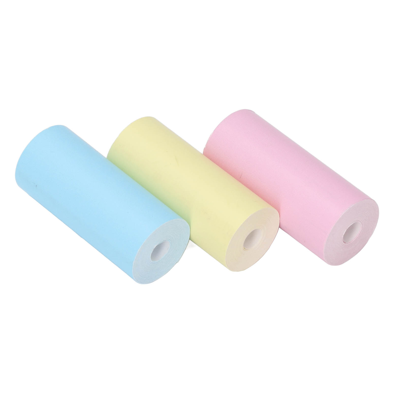 3 Roll Thermal Printer Paper Thermal Print Paper Toll Yellow Blue Pink ...
