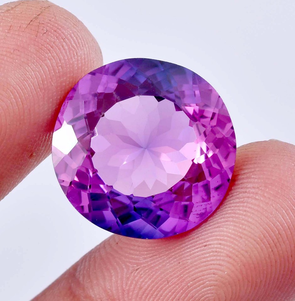 AAA+ Flawless 16 x 16 mm Natural Bi-Color Java Plum Sapphire (GIT ...