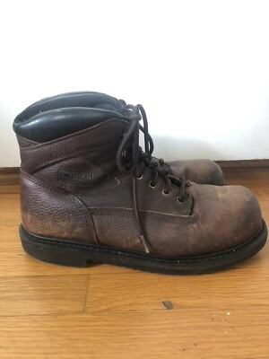 Red Wing Worx Steel Toe Work Boot Lace Up Leather Men M