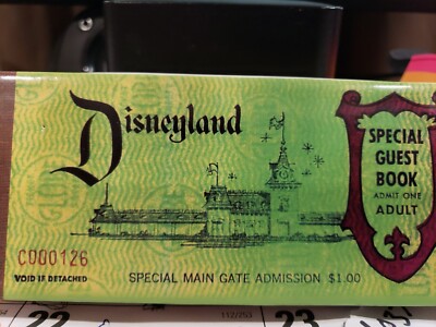 Disney Special Guest Book Main Gate Adult Admission Ticket 6 Pin Set ...