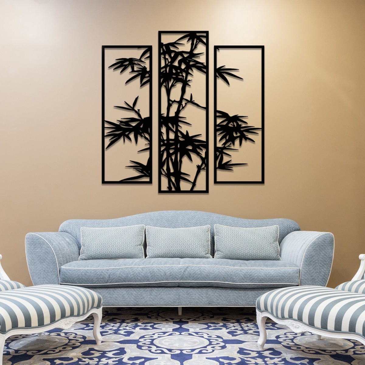 Bamboo Wall Art Designs Wall Hanging Art Set A Exotic Home Wall