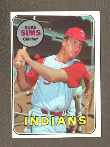 1969 Topps Baseball Card #414 Duke Sims – Cleveland Indians | eBay