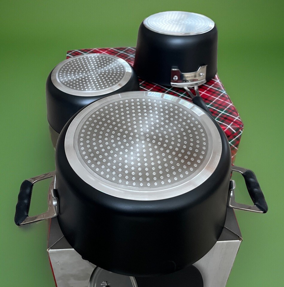 6 piece- Parini Cookware Set with 5 Qt. Stackable Stock Pot all have ...