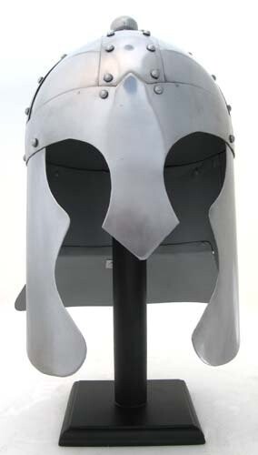Medieval Arthurian Armor Helmet Battle Ready Nasal Helmet with Ear ...