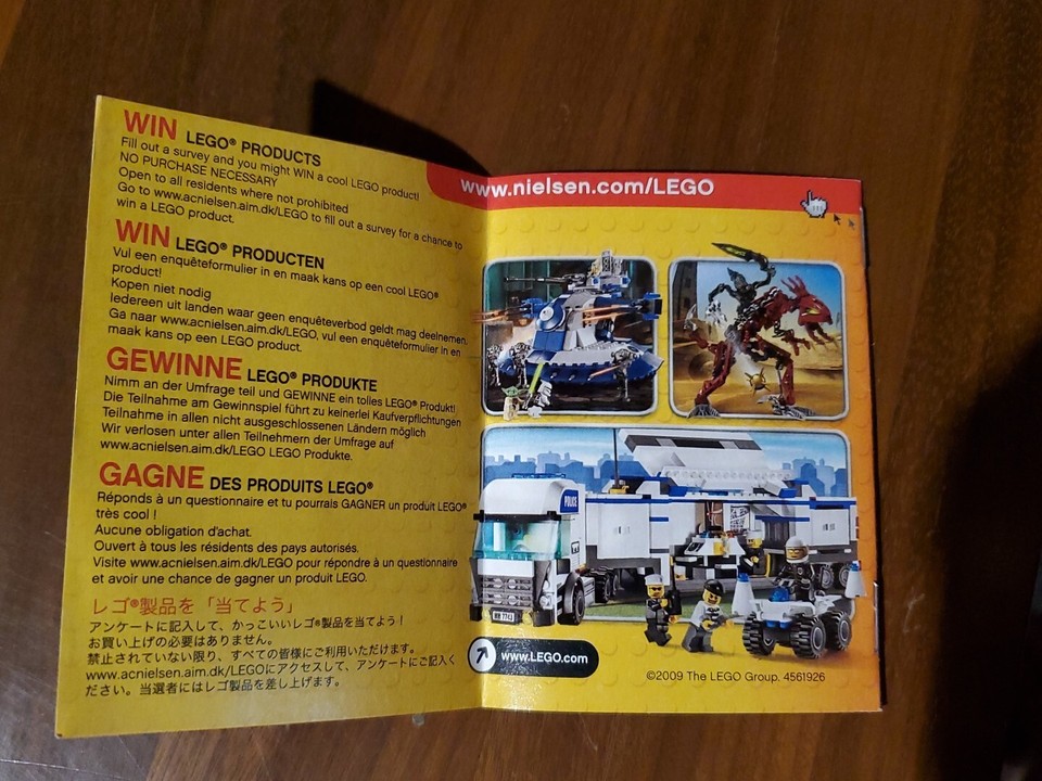 Lego 5969 Squidman Escape Space Police 3 Building Instruction Manual ...