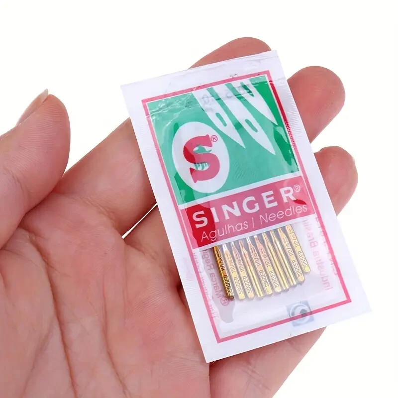 10 Pcs (One Packet) Universal Home Sewing Machine Needles Singer ...