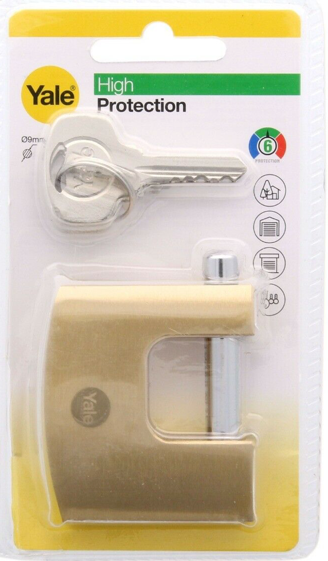 YALE BRASS SHUTTER PADLOCK 60MM Y114B/60/114/1 BRAND NEW | eBay