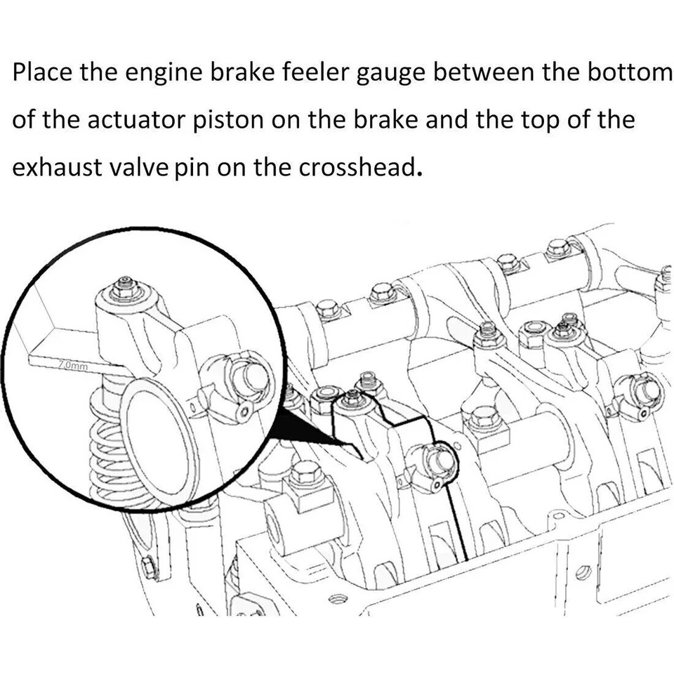 Cummins ISX Engine Brake Adjustment Tool Replace 3163530 Jake Feeler ...