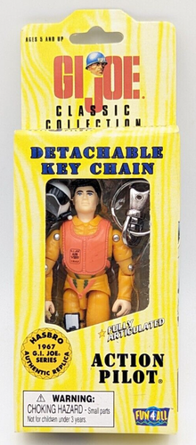 Vintage 1998 GI Joe Classic Collection Action Pilot Figure Key Chain ...