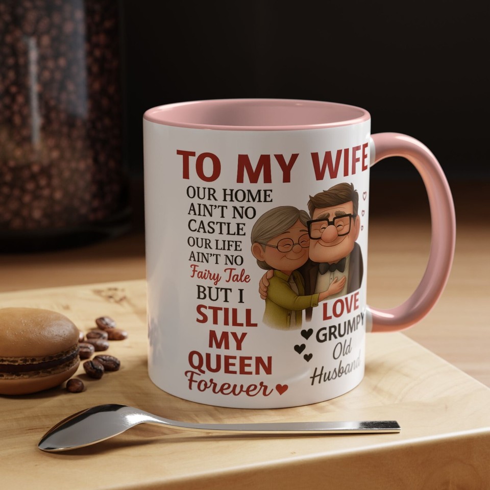 To My Wife Coffee Mug Carl Ellie Up Movie Weeding Anniversary Gift ...