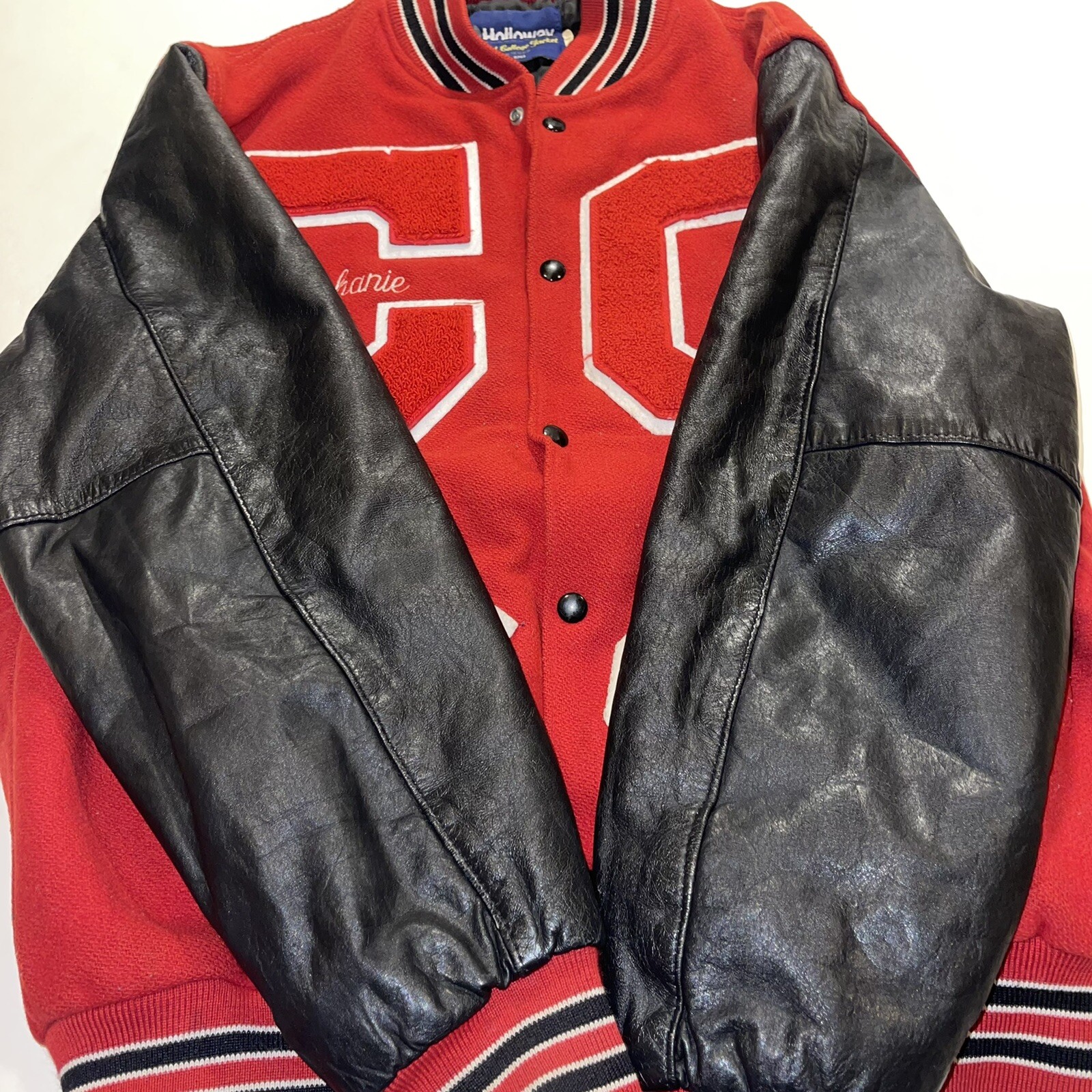 Vintage Cheerleader Cheer Chorus Wool & Leather Lette… - Gem