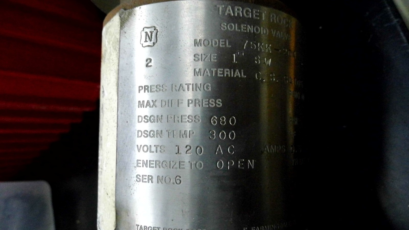 TARGET ROCK 75KK-204 1" C.S. SOLENOID OPERATED ISOLATION VALVE | eBay