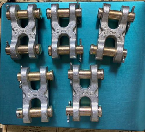 CM Columbus McKinnon Mid-Link Grade 70 5/8" Chain Size, p/n M610. Set ...