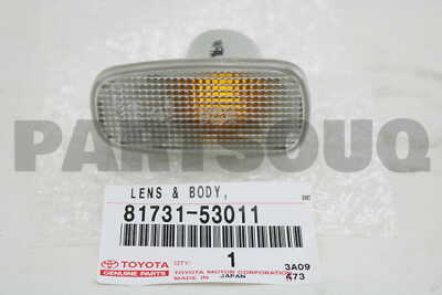 8173153011 Genuine Toyota LENS, SIDE TURN SIGNAL LAMP, RH/LH 81731 ...