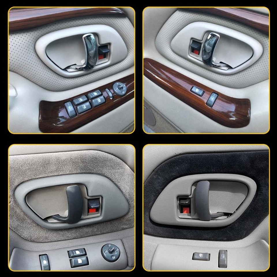 1/2Set Door Handle Trim Inside Handle Door Bezel For 95-99 Chevy GMC ...