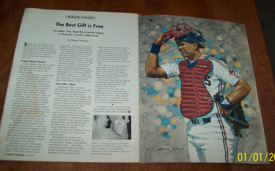 June 1991 Issue #75 Beckett Baseball Monthly Dimaggio Mickey on Cover ...