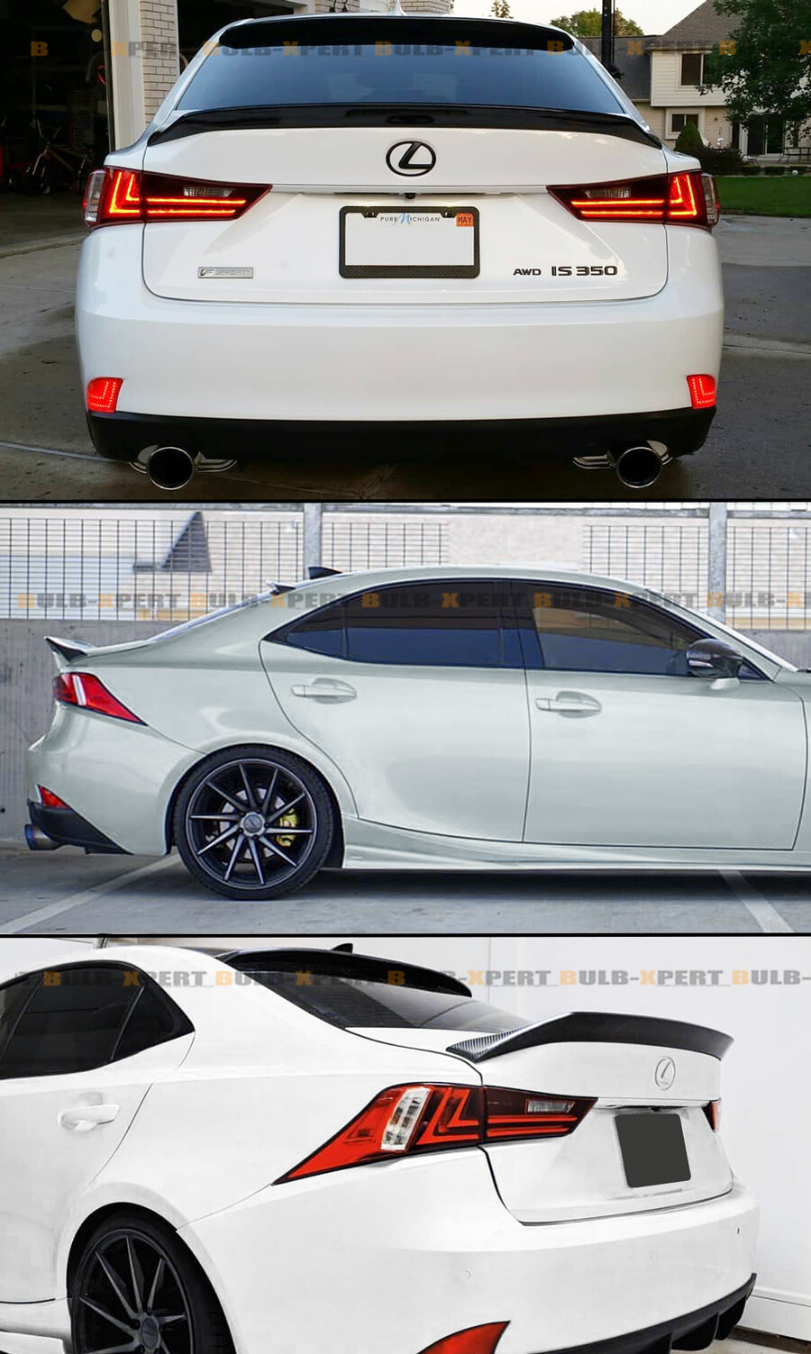 VIP STYLE REAR ROOF WINDOW SPORT SPOILER WING FOR 2014-2020 LEXUS IS250 ...