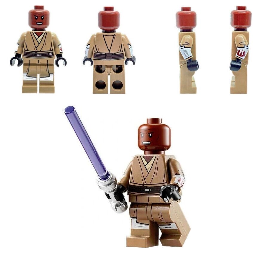 LEGO Star Wars Mace Windu Minifigure Jedi sw1205 75342 Republic Fighter ...