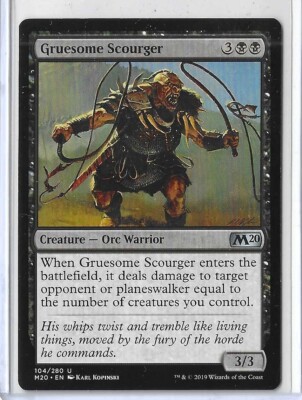 MTG Gruesome Scourger Core Set 2020 (M20) Uncommon Magic Card #104/280 ...
