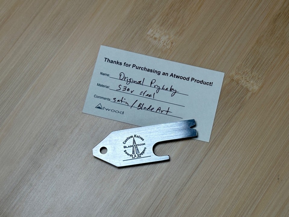 Peter Atwood PryBaby Old School Hand Cut Steel Tool Rare Blade Art ...