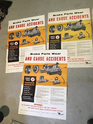 ADVERTISING BENDIX PRODUCTS Brake Restoration Car Auto Parts POSTER ...