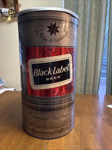 Black Label Beer House of Carling Vintage 1960's Garbage Can With ...