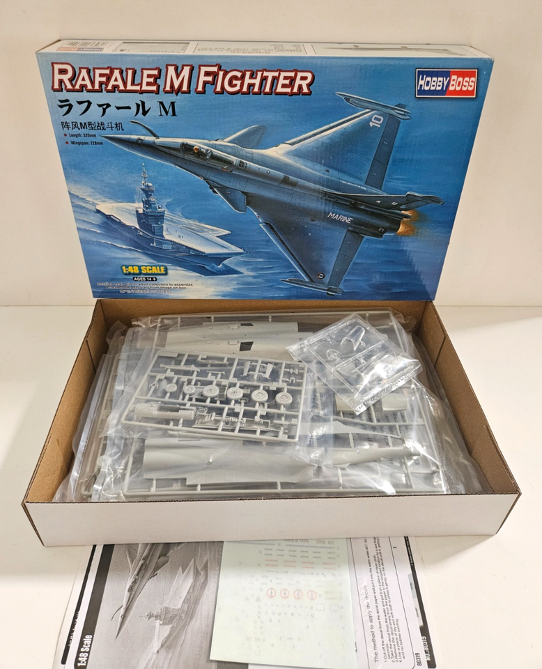 1/48 HOBBY BOSS RAFALE M FIGHTER #80319 FRENCH NAVY NEW AIRPLANE MODEL ...